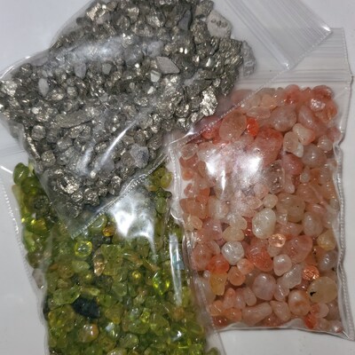 Sunstone Semi Tumbled Gemstone Mini Chips 6 8 Mm: Choose Ounces or Lb ...