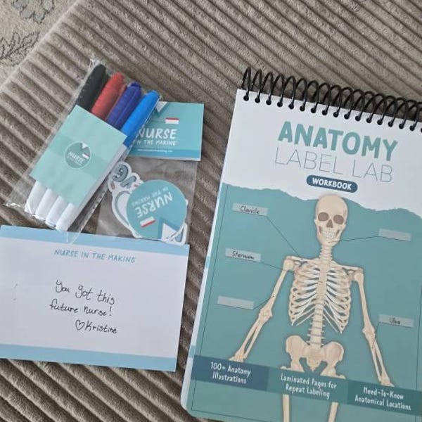 Anatomy Label Lab Workbook - Etsy