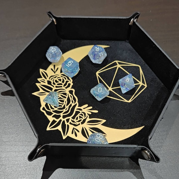 Alchemist Fire | Dnd Potion Bottle Dice Set | Red and Black Polyhedral ...