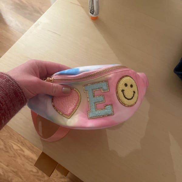 Personalized Kids Nylon Fanny Pack | Chenille Letter Patch Fanny Pack ...