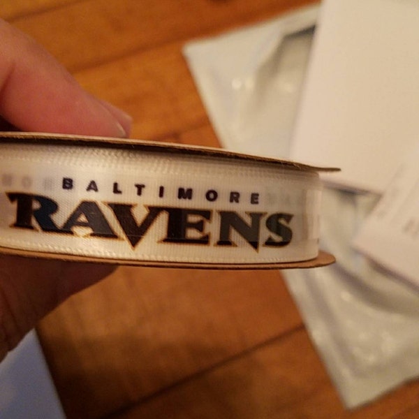 5/8" NFL Baltimore Ravens Ribbon, 9 Foot Spool, Licensed by Offray - Etsy