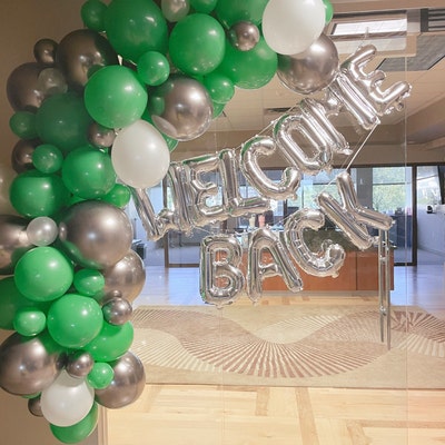 Welcome Back Banner Welcome Back to School Balloons Welcome Back Sign ...