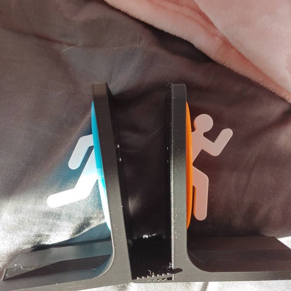 Pair of LED Light up Portal Bookends (portal 2) - Aesthetic and Stylish ...