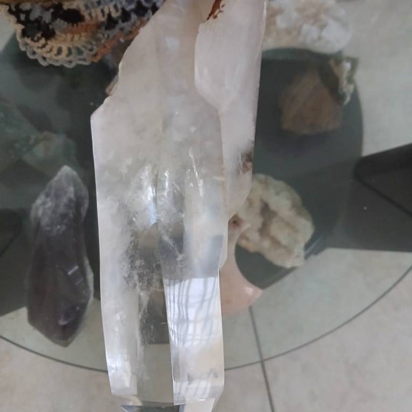 Natural Clear Quartz Pyramid, Rainbow Clear Quartz, Spiritual Home Decoration, Egyptian Pyramid ...