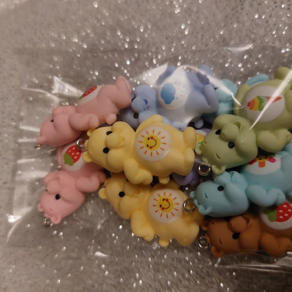 5/10/20 Assorted Cute Large Kawaii Pastel Cartoon Bears Cabochons ...