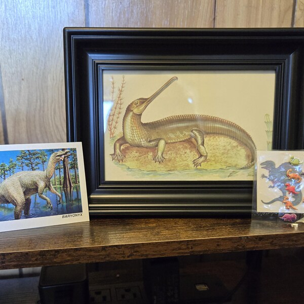 1954 "tyrannosaurus" by William Scheele in Black Custom 11x14 Mat ...