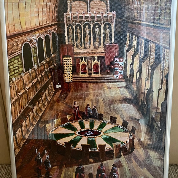 Alice Falling Down the Rabbit Hole Painting - Etsy