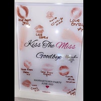 Kiss the Miss Goodbye, Hen Do Keepsake, Hens Night Supplies, Hens Night ...