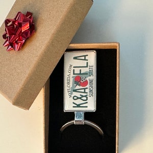 California License Plate Keychain Custom Car Keychain License Plate ...