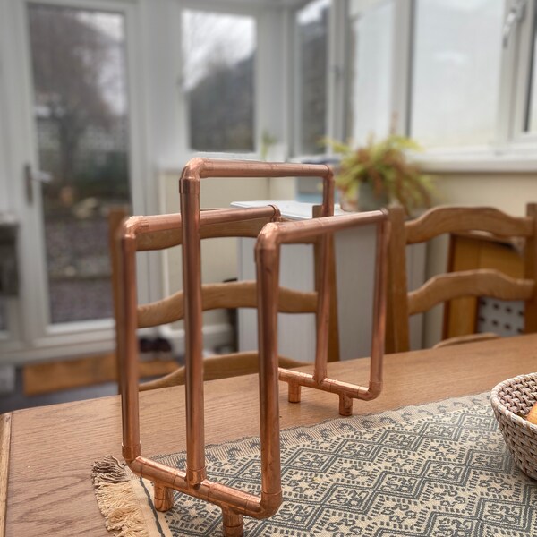 Copper Kitchen Stand, Kitchen Accessory Rack, Copper Kitchen Storage - Etsy