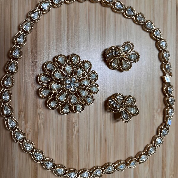 Heidi Daus Aqua Teal Glorious Garden Crystal Floral Cuff Bracelet - Etsy