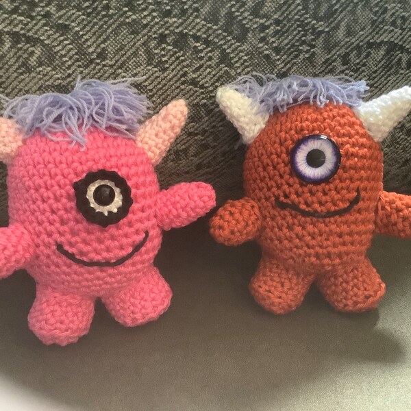 Little Monster Crochet Pattern, Amigurumi Monster, Amigurumi Pattern ...