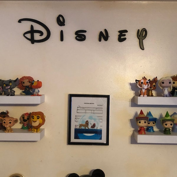 BIG 17in Disney Style Logo Wall Sign (3d Printed, Wall Decor, Wall Art ...
