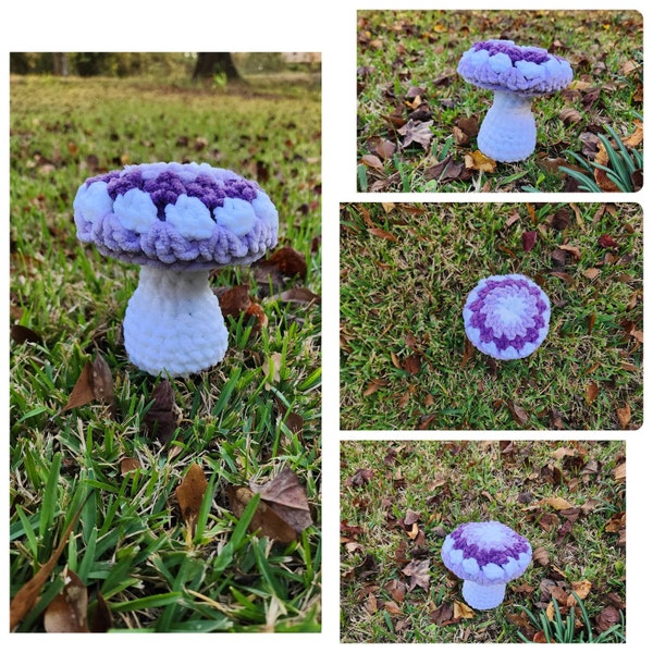 The Granny Mushie Pdf Granny Stitch Mushroom Plushie Crochet Pattern - Etsy