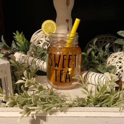 Mini Sweet Tea Mason Jar Sweet Tea Decor Tiered Tray Decor Rae Dunn ...