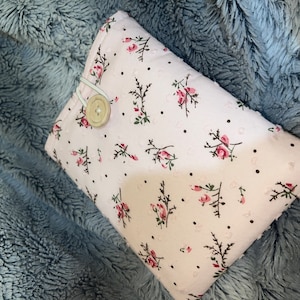 Flowers Kindle Sleeve, Pink Rose Kindle Pouch, Padded Kindle Cover ...