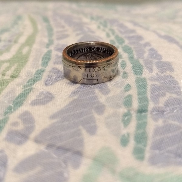 US State Quarter Coin Rings! Your Choice of State, Size & Finish ...