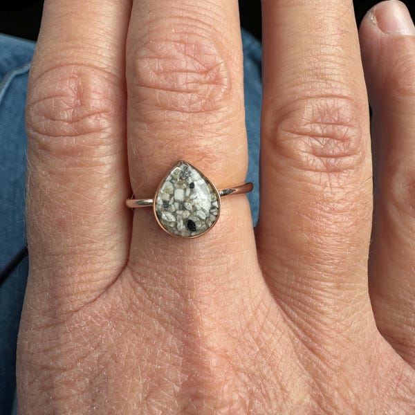 Cremation Ashes Jewelry, Cremation Ring With Gemstone, Memorial Jewelry ...