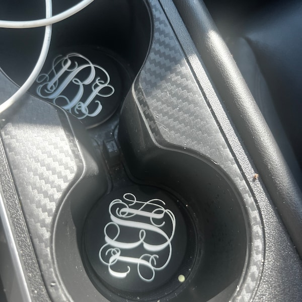 Car Coasters,monogram Car Coasters,personalized Car Accessories ...