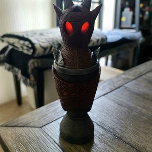 Handmade Dagoth God Mini-mask Amulet or Magnet Ancient Scrolls Artifact ...