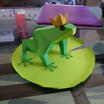 DIY Papercraft Frog,digital Download,ed Craft Frog,paper Toys,lowpoly ...