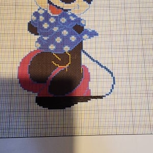 Vintage Crochet Pattern Mickey Mouse Afghan Blanket Bedspread - Etsy