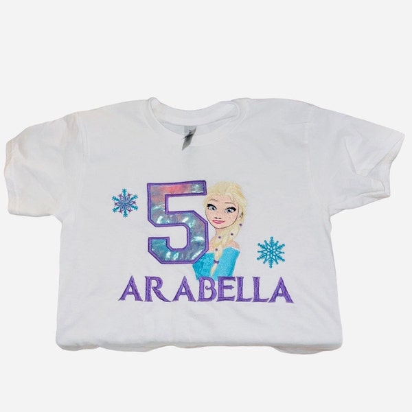 Princess Elsa Frozen Embroidery Design, 4x4 and 5x7 Hoop Embroidery ...