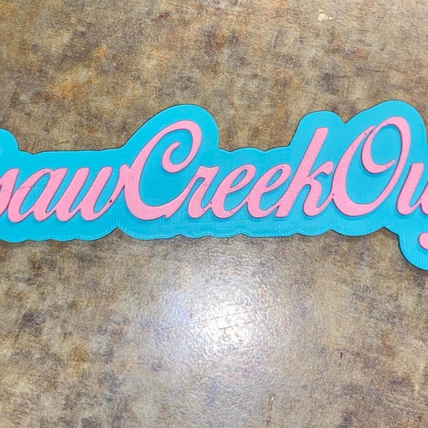 3D Printed Watermark Name for Craft Videos and Businesses- Nameplate ...