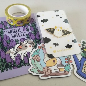 Bubu and Mooch Riding Scooter Vinyl Sticker Guinea Pig Sticker - Etsy