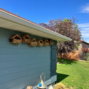 Large Handmade Dove House With Feeding Platform and Torched - Etsy