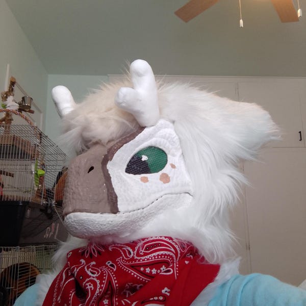 Digital Item!! Dino Mask Raptor Fursuit Hood Pattern + Tutorial ~ PDF ...