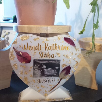 Resin Baby Keepsake, Baby Detail Frame, Umbilical Ornament, New Baby ...