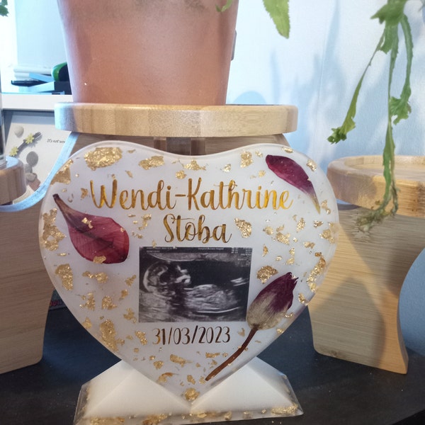 Resin Baby Keepsake, Baby Detail Frame, Umbilical Ornament, New Baby ...