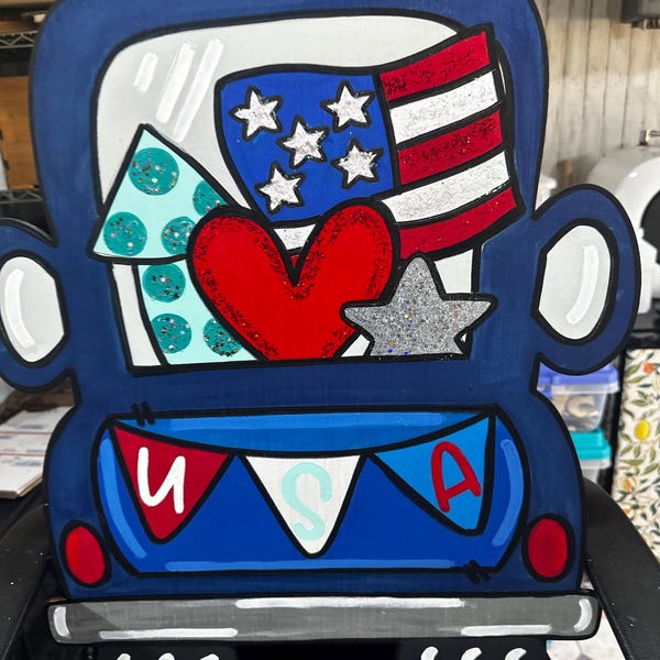 DIGITAL TEMPLATE: Patriotic Star Fourth of July 4th USA Door Hanger ...