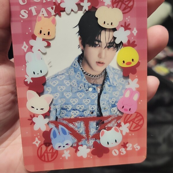 Stray Kids SKZOO Photocard Acrylic PC Holder Kpop - Etsy