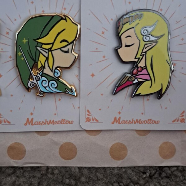 Ocarina of Time Link & Zelda Hard Enamel Pin Loz Pins Pin Collection - Etsy