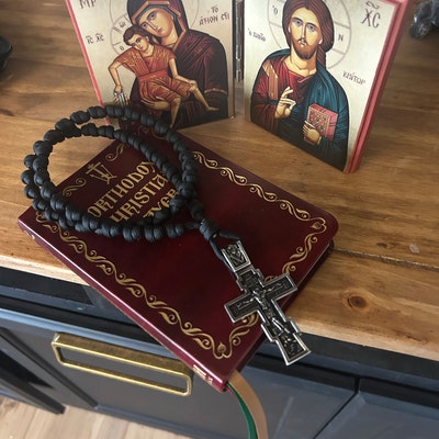 Stainless Steel 8mm Ball Chain Irish Penal Rosary, One Decade. Choice ...