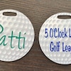 Round Tag, Personalized Sports Bag Tag, Backpack Name Tag, Custom ...