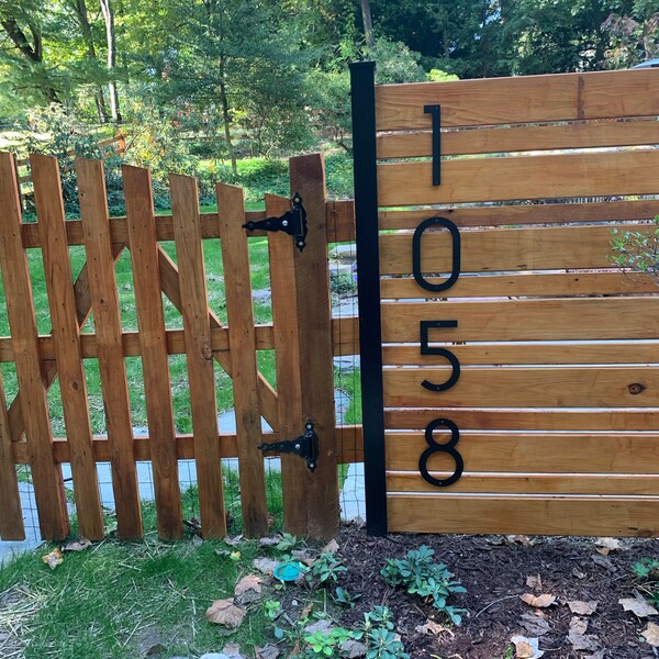 10 Inch Metal House Numbers | Address Sign Numbers | Modern Address ...