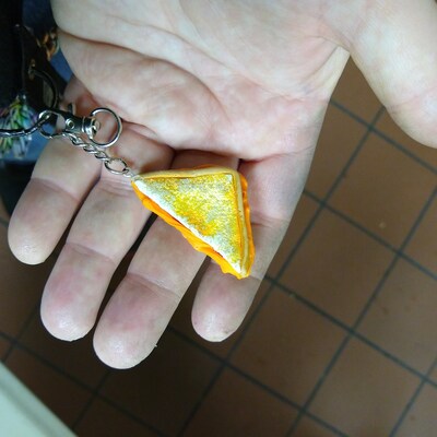 Grilled Cheese Key Chain - Etsy