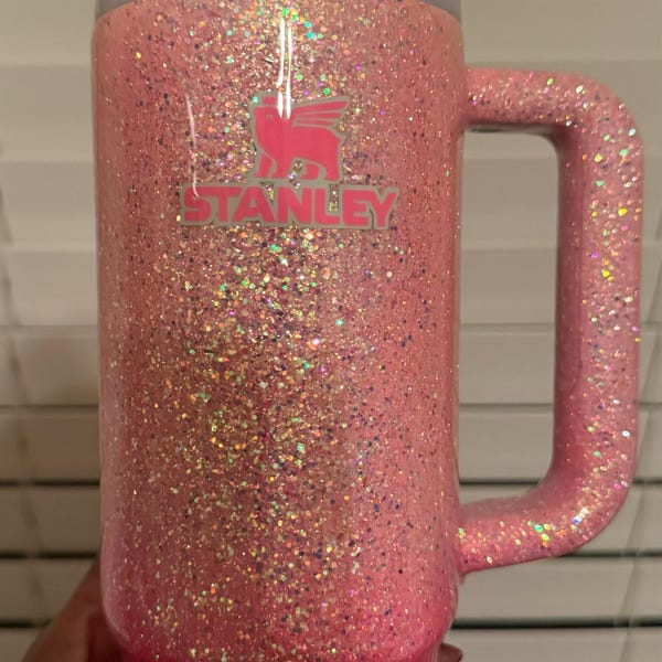 Pink Glitter Stanley Tumbler - Etsy