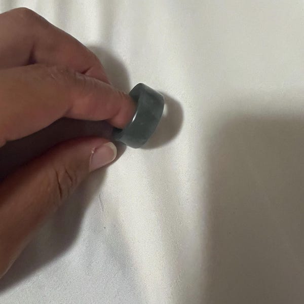SUPER TRANSLUCENT DISC // Cloudy "princesa" Blue Jadeite Jade ...