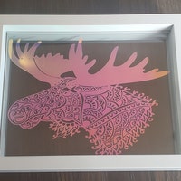 Moose SVG File, Zentangle Moose SVG, Mandala Moose SVG, Elk Svg File ...