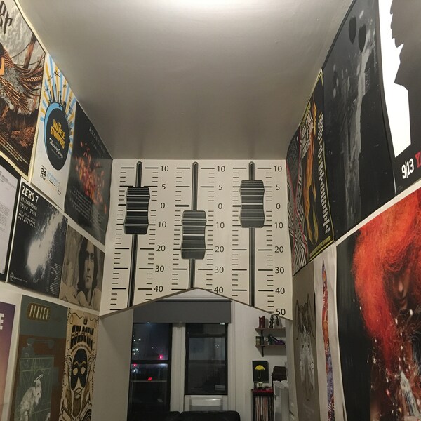 Audio Wave Wall Decal - Sound Wave Wall Sticker Recording Studio Music ...