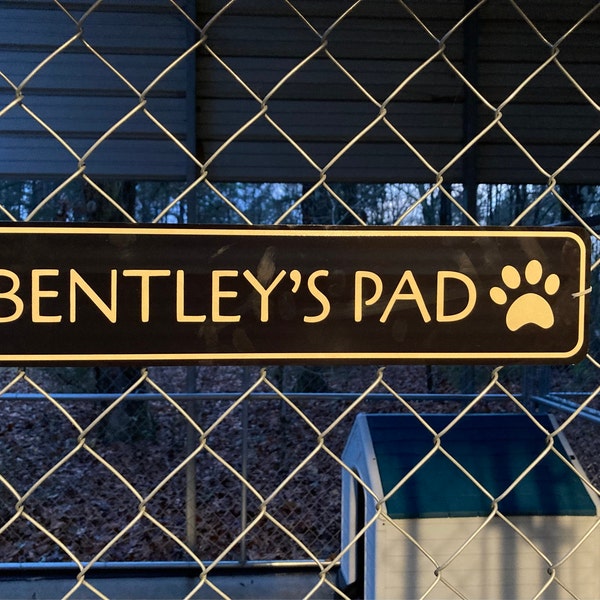 Pet Pad Sign, Custom Paw Print Sign, Personalized Sign for Cat Dog, Pet ...