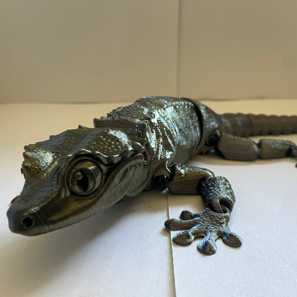 Crested Gecko Digital .STL File for 3d Printing, Articulated Fidget ...