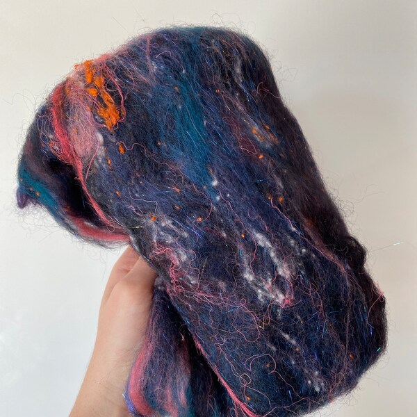 Red Panda. Handspun Art Yarn With Coils and Bobbles. 2ply Art Yarn ...