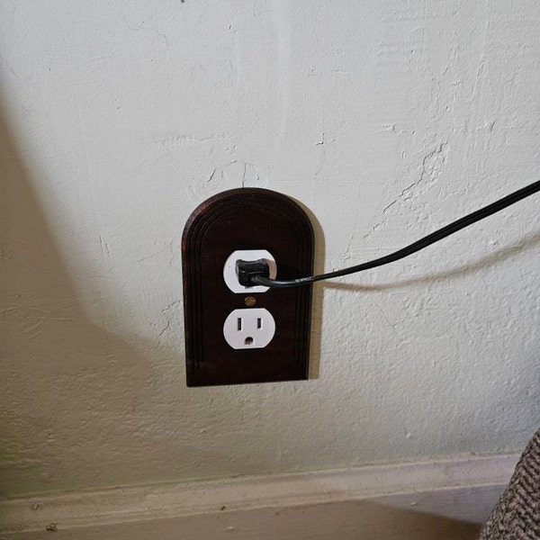 3 Pack Arch Wood Light Switch Plate Cover for Single Gang Outlet Switch ...