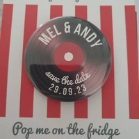 Rustic 'vinyl' Record CD Wedding Invitation, Personalised Kraft Sleeves ...