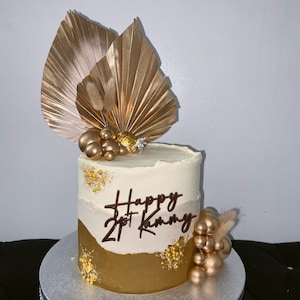 Happy Birthday Cake Charm Cake Charms Personalised Various Sizes ...